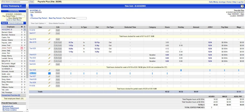 Timekeeping Services - Payrolls Plus