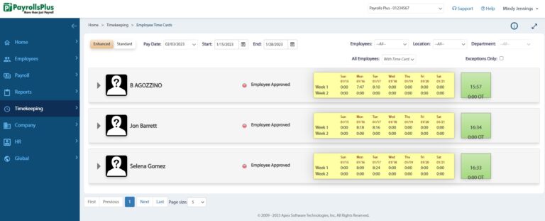 Timekeeping Services - Payrolls Plus